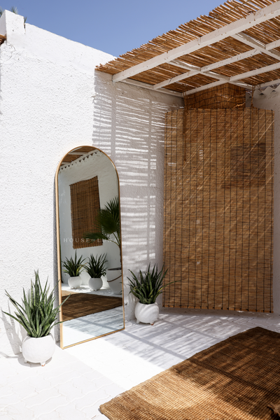 Half Moon Mirror Gold – House Of Luna