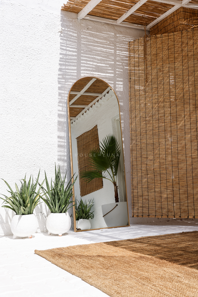 Half Moon Mirror Gold – House Of Luna